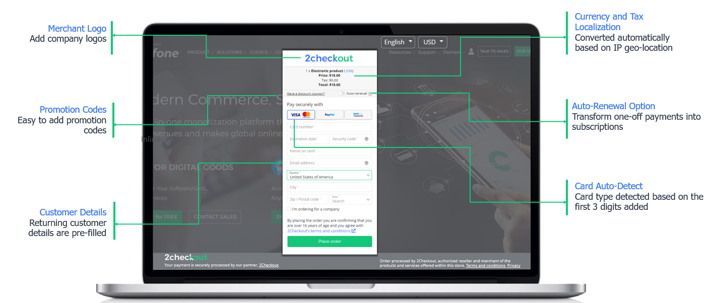 InLine Checkout ordering engine | Documentation | 2Checkout